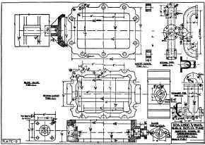 Plate D. Steam Chest And Valve Mechanical Drawing
