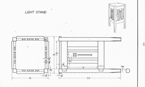 Plate 24. Light Stand | Mechanical Drawing